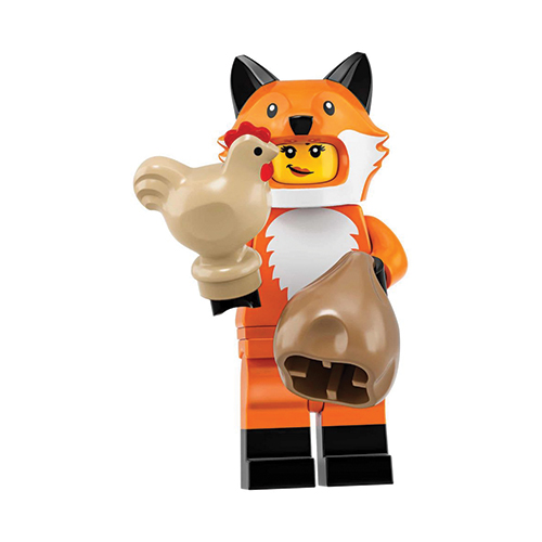71025-14 Lego Series 19 Minifigures - Fox Costume Girl - Brickly