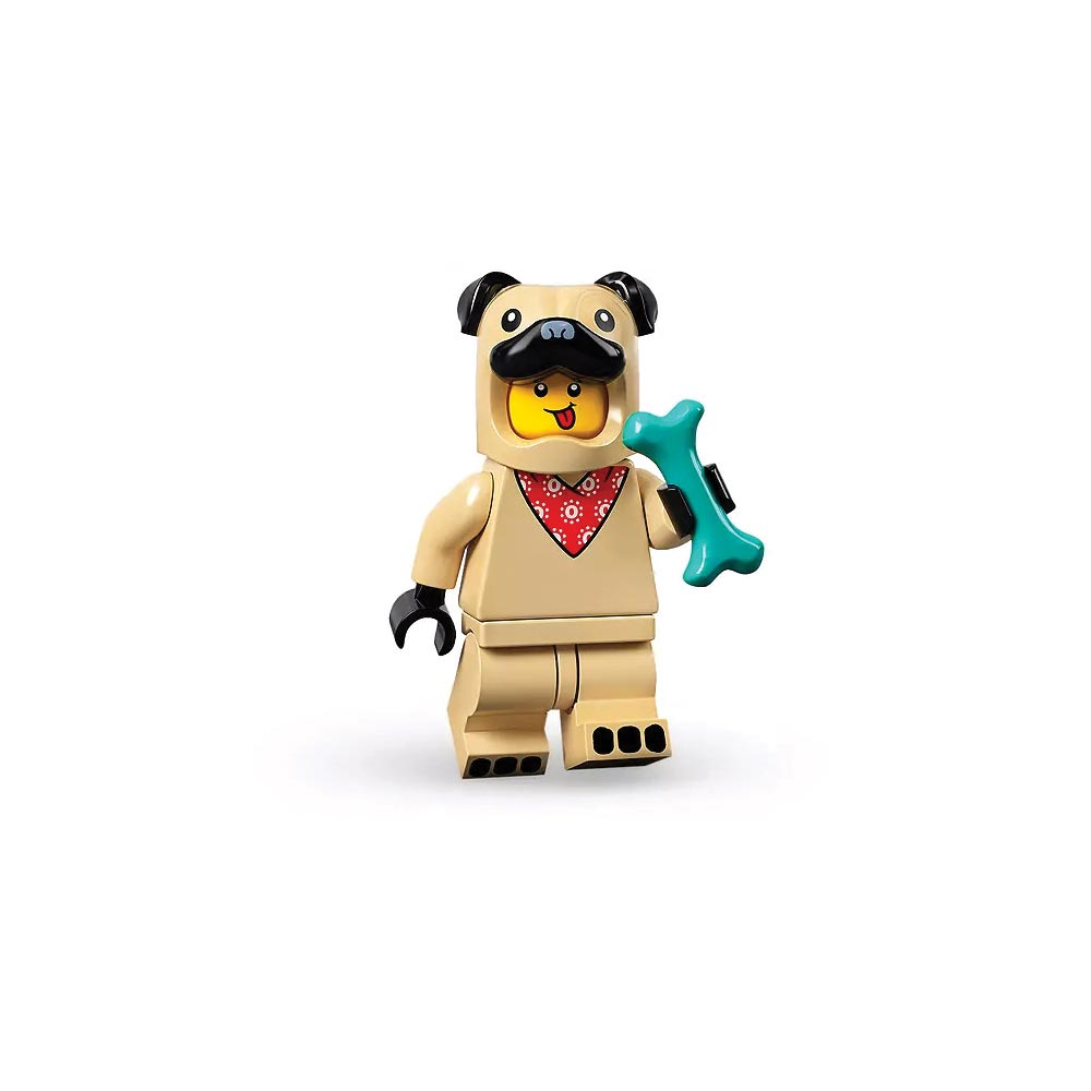 71029-5 Lego Series 21 Minifigures - Pug Costume Guy - Brickly